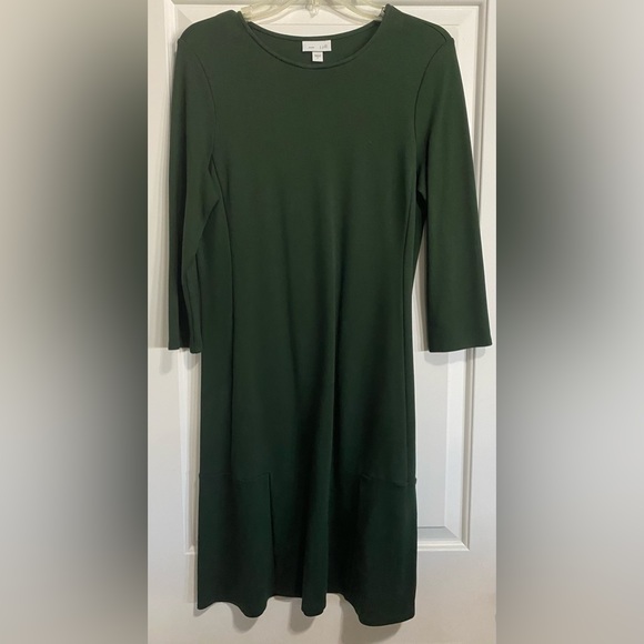 J. Jill | Dresses | Jjill Size Small Green Dress | Poshmark